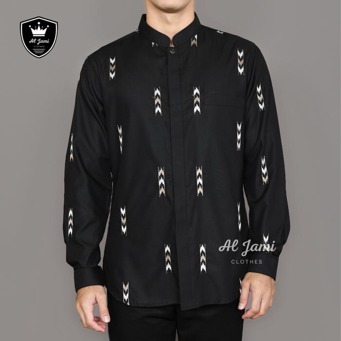 Promo AL JAMI - NAJIB kemeja koko sultan premium full motif bordir ...
