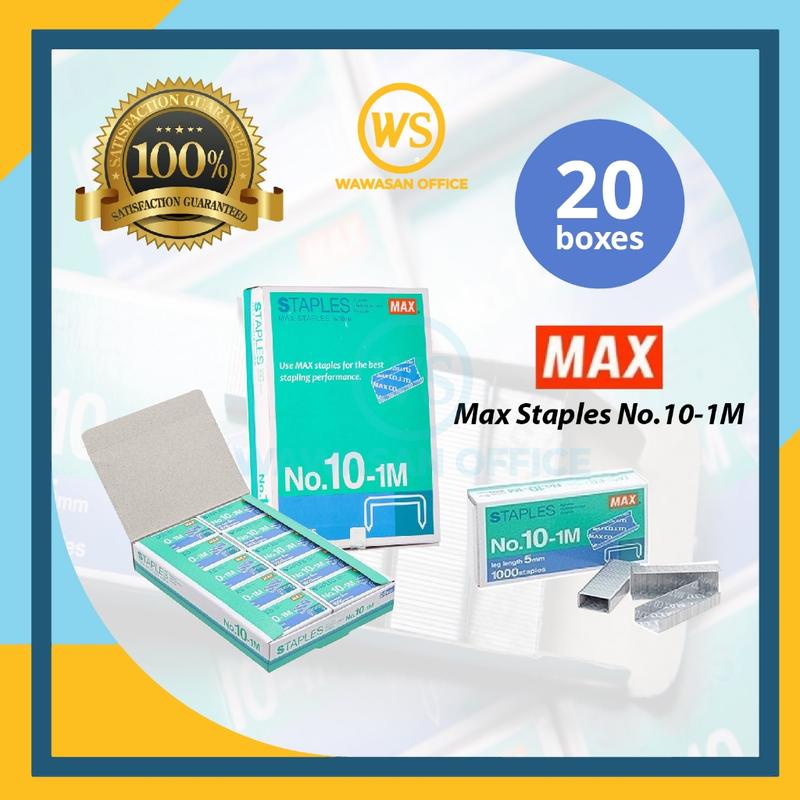 Max Staples No.10-1M (20 Small Boxes) / Stapler Bullet / Uba - TikTok ...