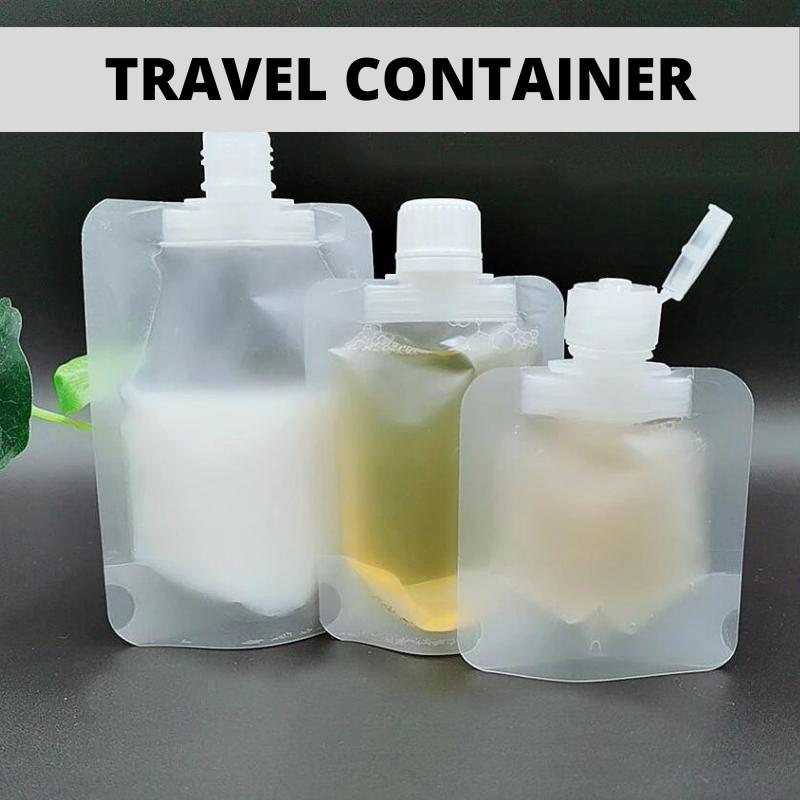 Travel Disposable Container Refillable Leak-Proof Lotion Shampoo ...