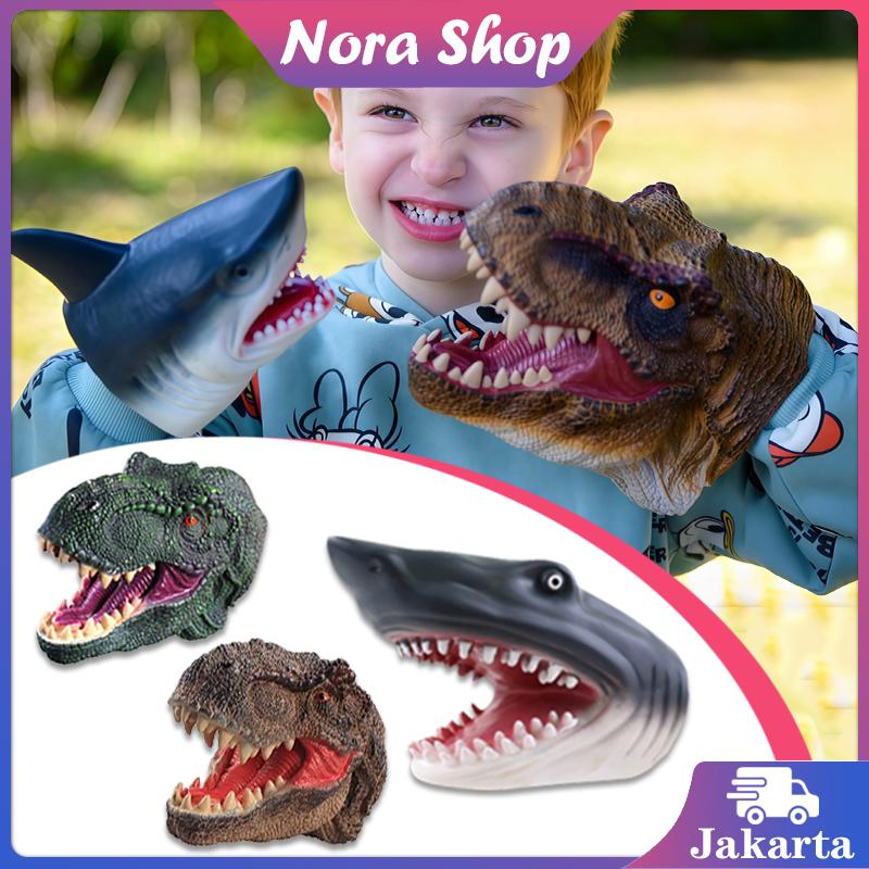 Sarung Tangan Dinosaurus Karet Mainan Hand Puppet Animal Mainan Kreatif ...