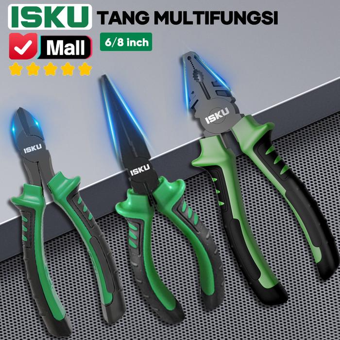 Promo ISKU Tang Kombinasi Lancip Potong 6 8 Inch Tang Buaya Pemotong ...