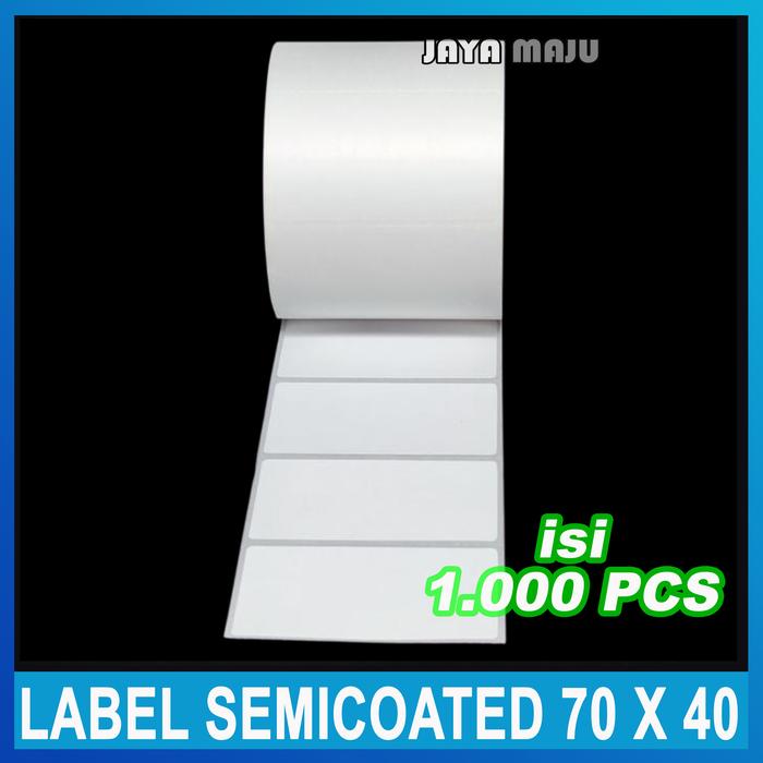 Jual Sticker Label Barcode Semicoated 70 x 40 (1 Line) Kertas Label ...