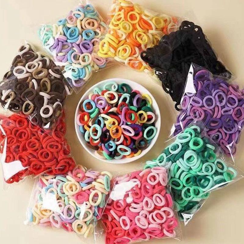 100 Helai Getah Rambut Saiz Jari Scrunchies Bell ikat rambut - TikTok ...