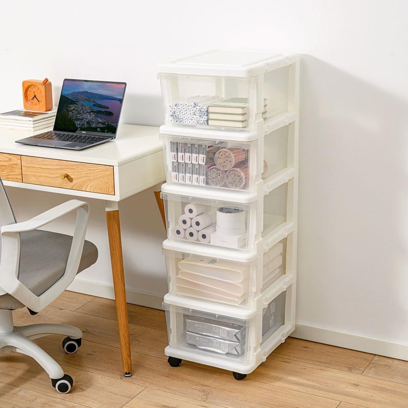 J4B Transparent Moving Storage Cabinet Drawers with Wheels - TikTok ...