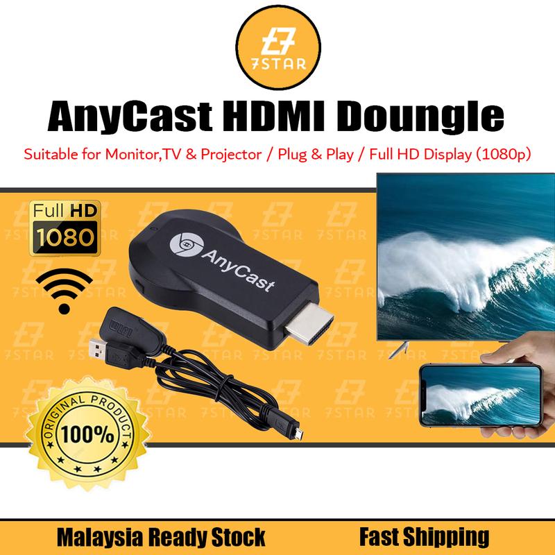 7star Anycast Dongle M9 Plus Mirascreen TV Screen Mirroring HDMI ...