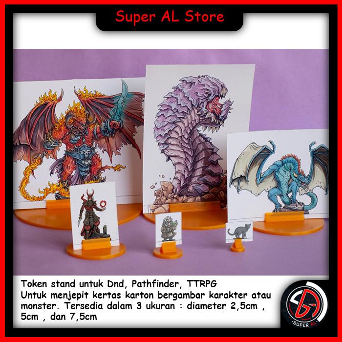 DnD - D&D - TTRPG Token stand untuk tabletop RPG game / board game ...