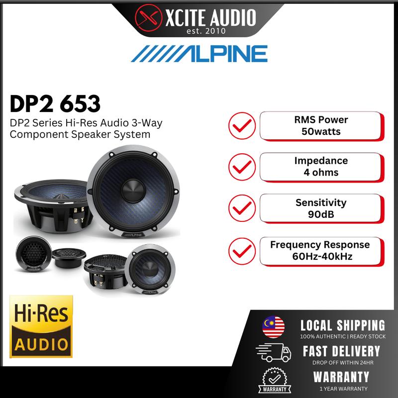 ALPINE DP2 653 - DP2 Series Hi-Res Audio 3-Way Component Car - TikTok ...