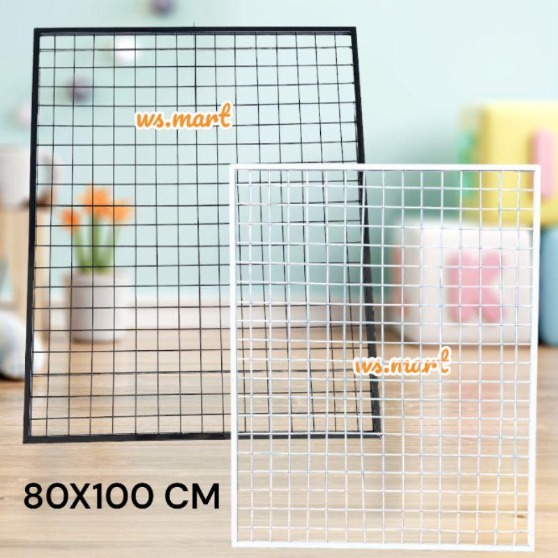 ASLIASLI Rak Gantung Gridwall Ram Bingkai Berbagai Ukuran Rak aksesoris ...