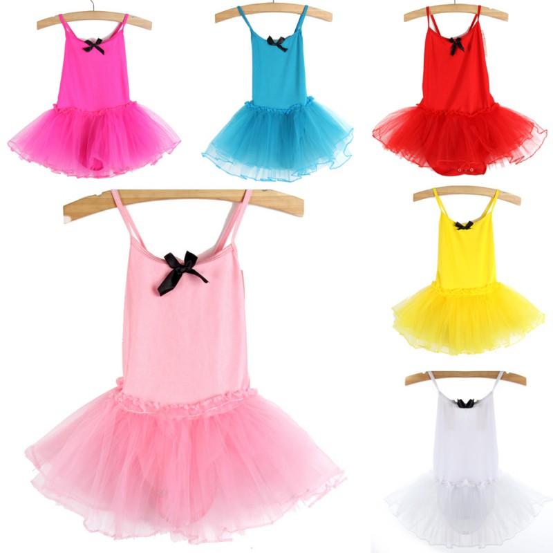 Kids Girls Party Ballet Costume Tutu Dance Skate Dress Leotard - TikTok ...