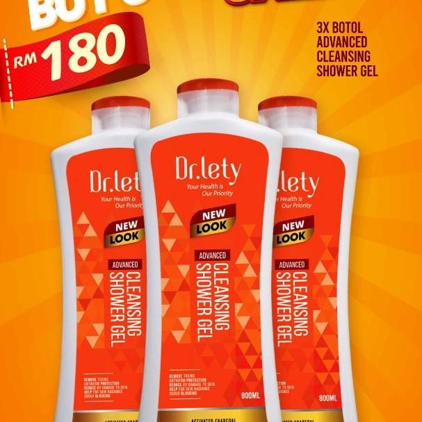 Dr.lety ADVANCED CLEANSING SHOWER GEL(800ml) x 3 bottles - TikTok Shop ...