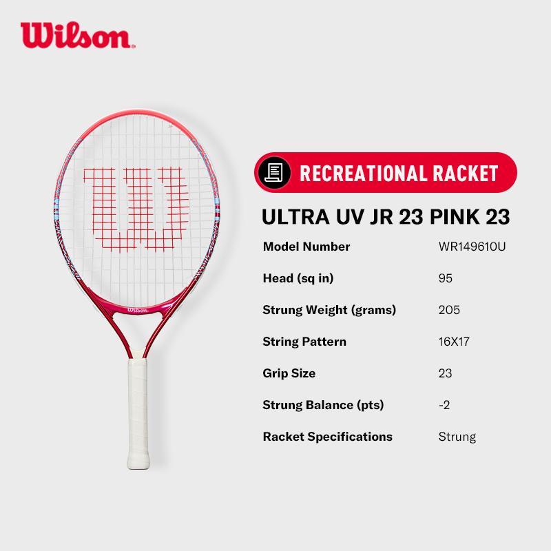 Wilson ULTRA UV Junior 23 inches Tennis Recreational Racket Pink - Shop ...