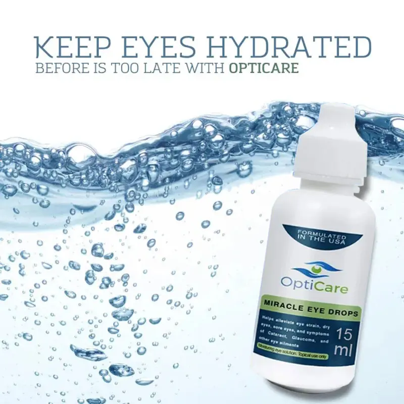 OPTICARE Miracle Drops Eyedrops for Itchy and Red Eyes with Lutien and ...