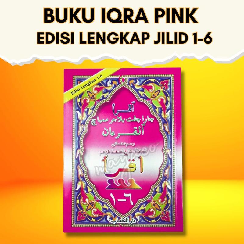 BUKU IQRA PINK EDISI LENGKAP JILID 1-6 - TikTok Shop Malaysia