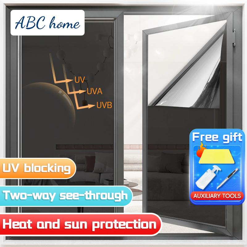 Window Film with Glue Bidirectional Perspective Glass Film Sun - TikTok ...