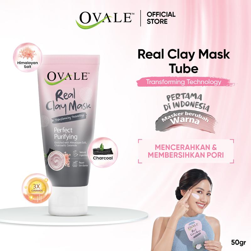Ovale Real Clay Mask Perfect Purifiying Tube 50g| Masker Wajah - Shop ...