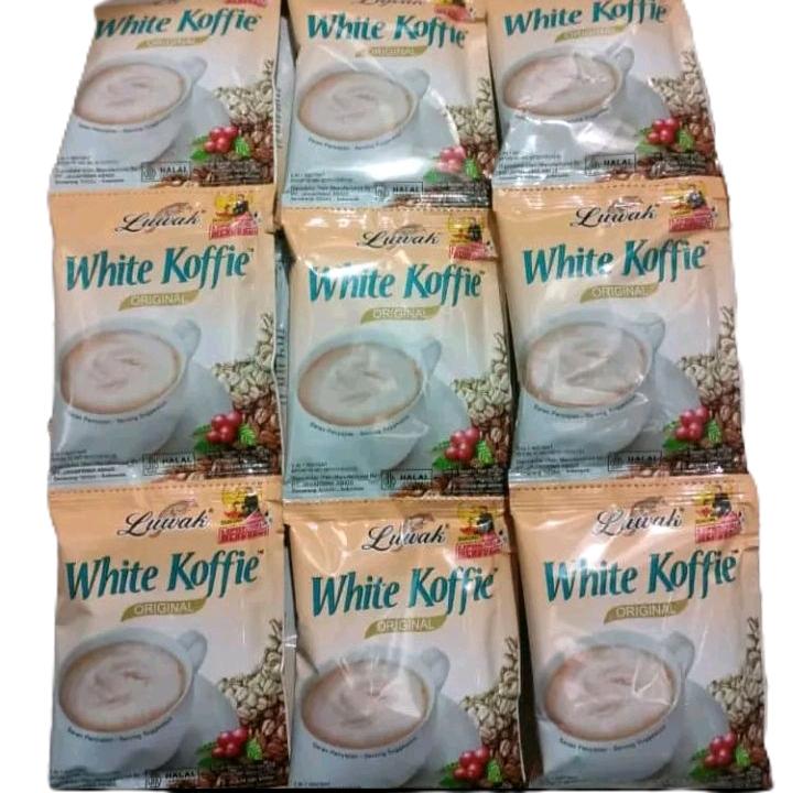 30 PCS LUWAK WHITE COFFEE 20gr Kopi Robusta Bubuk kapal api mix - Shop ...