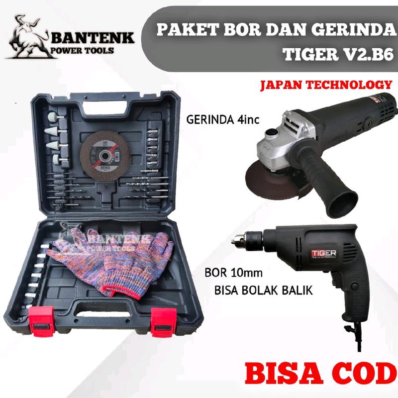 BOR DAN GERINDA SET KOPER TIGER V2 B6 PAKET KOMPLIT MESIN BO - Shop ...