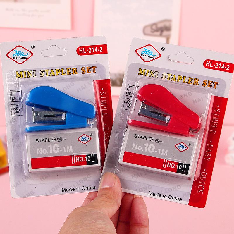Cartoon stapler set, cute mini stapler, staples, office supplies, - TikTok Shop Malaysia