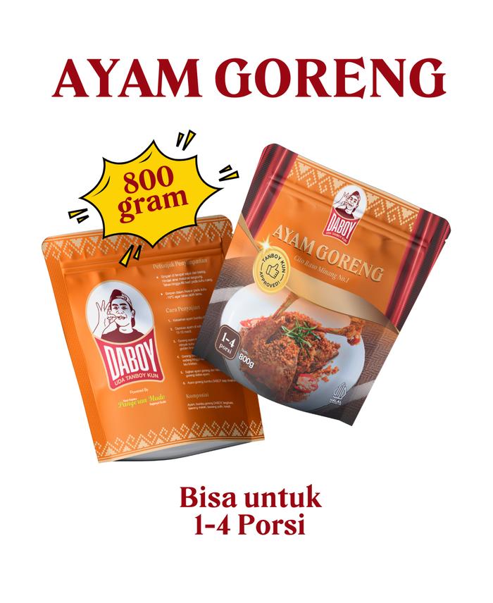 Jual Ayam Goreng Daboy Siap Saji Original 800 Gram - Jakarta Barat ...