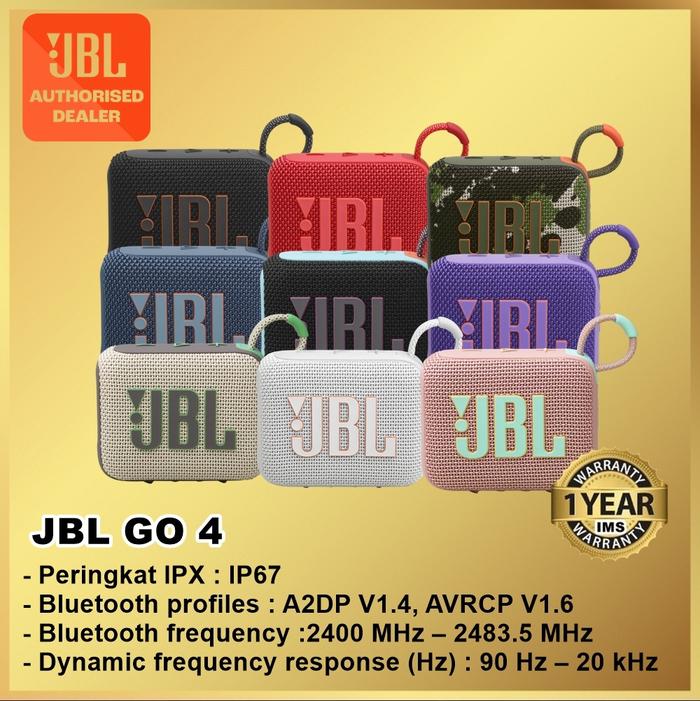 Promo JBL Go 4 Go4 Bluetooth Speaker Portable Waterproof GO 4 - Black ...