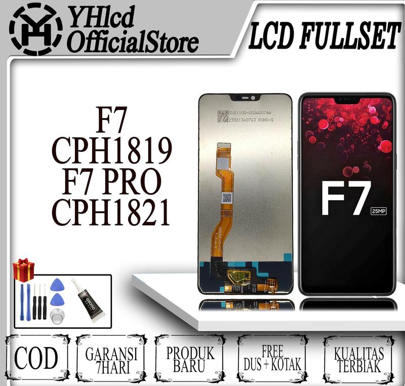 LCCD FULLSET TOUCHSCREN 0P F7 / CPH1819 / F7 PRO / CPH1821 KUALITAS ...