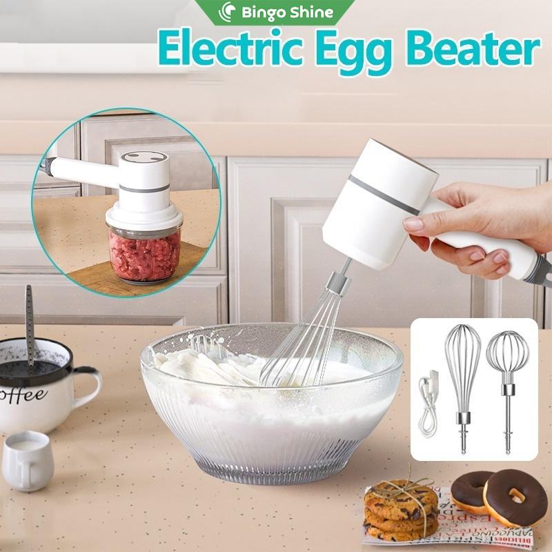 3 IN 1 Electric Food Processor Mini Handheld Egg Beater Meat - TikTok ...