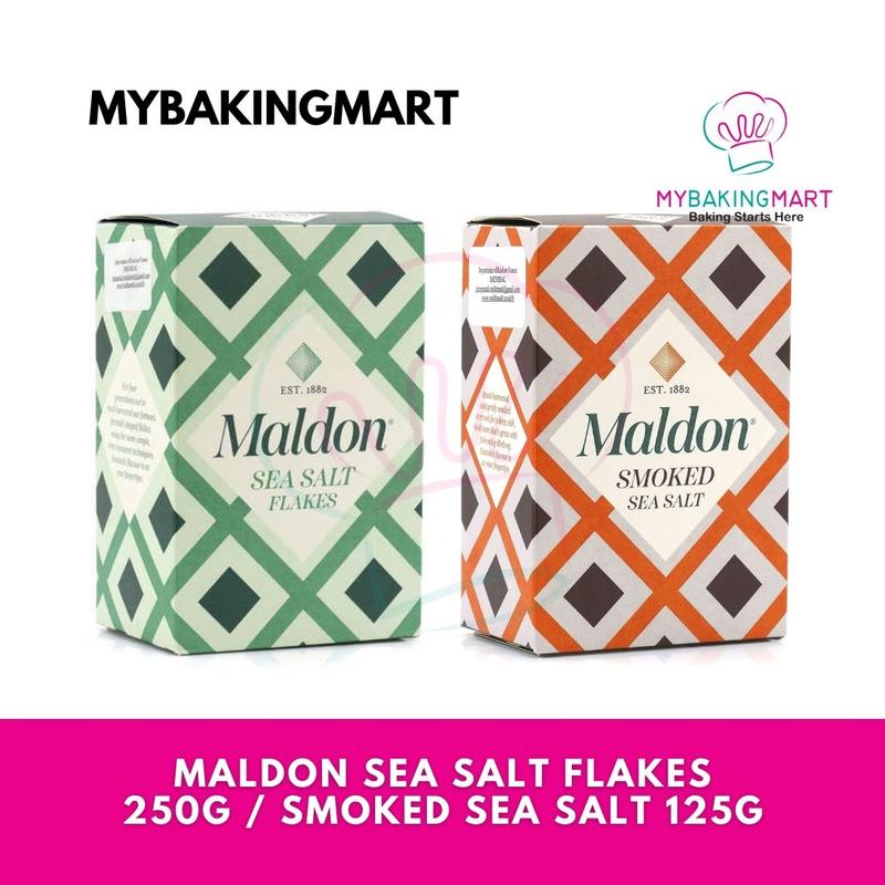 Maldon Sea Salt Flakes 250g / Maldon Smoked Sea Salt 125g - Garam ...