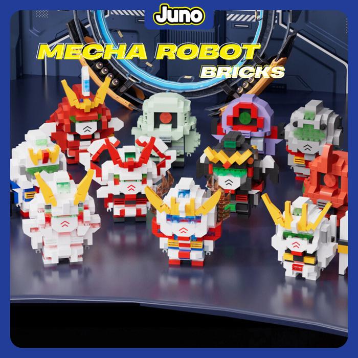 Promo JUNO Mainan Nano Block Mecha Robot Series Mainan Balok Bricks ...