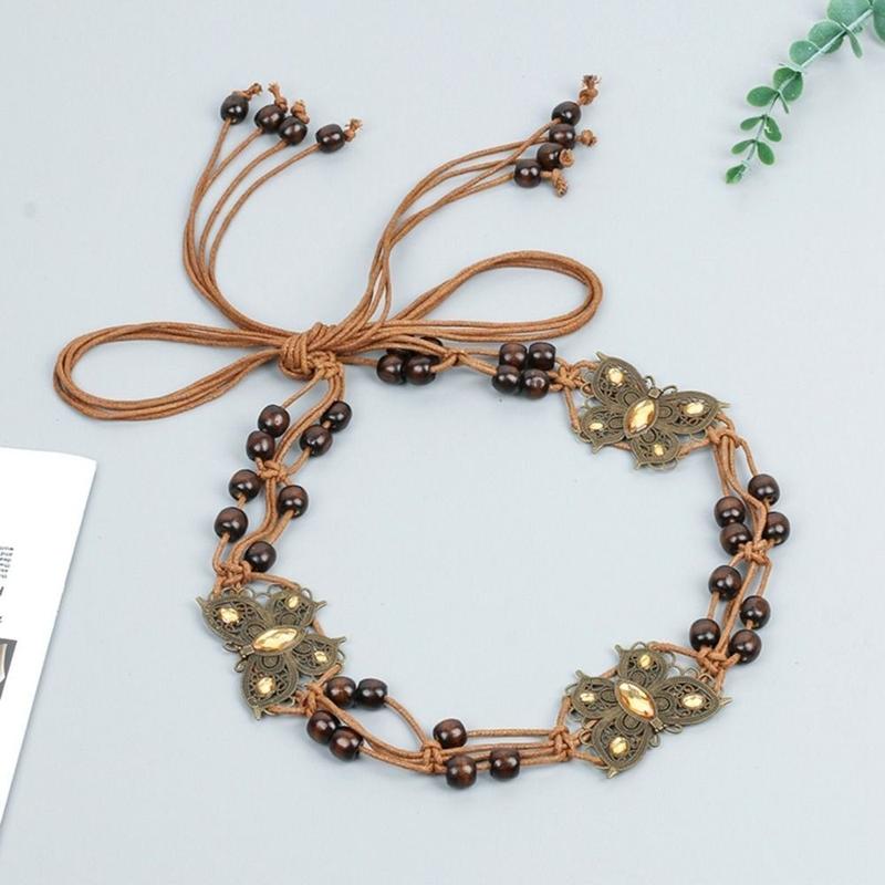 Fashion Bohemian Braided Waist Chain Retro Ethnic Style Wais - TikTok ...