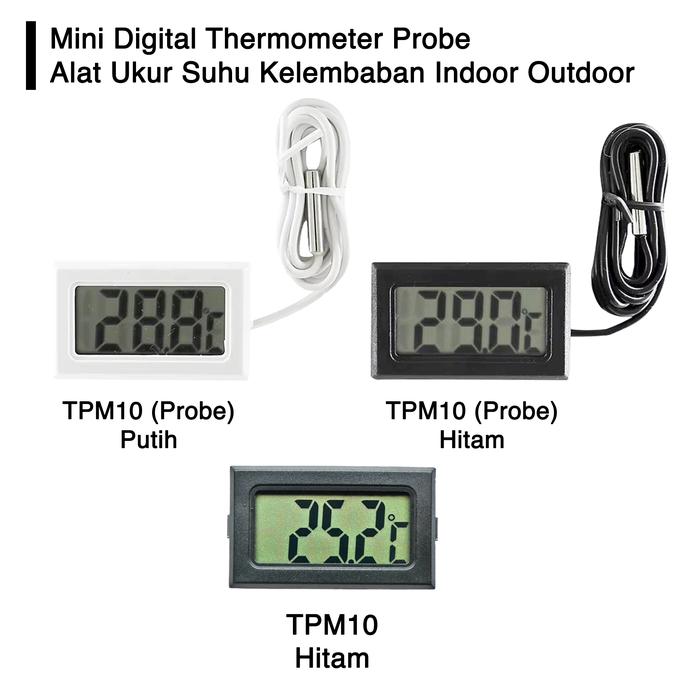 Jual Thermometer Digital Mini Kolam Kulkas Termometer Sensor Alat Ukur ...
