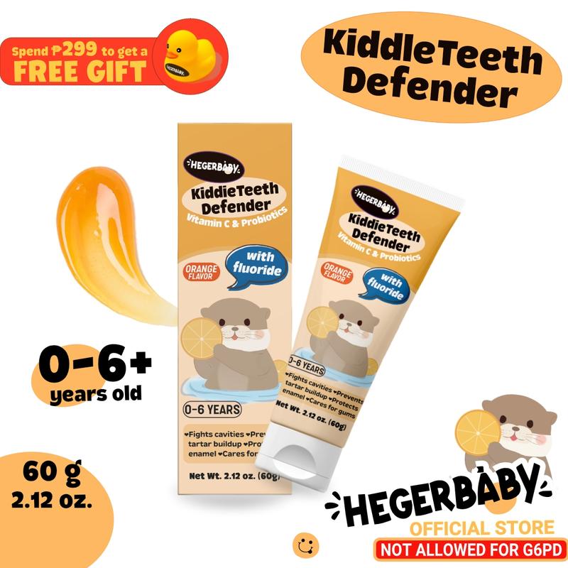 Hegerbaby Kiddie Teeth Defender Toothpaste ,60g, Fluoride, Vitamin ...