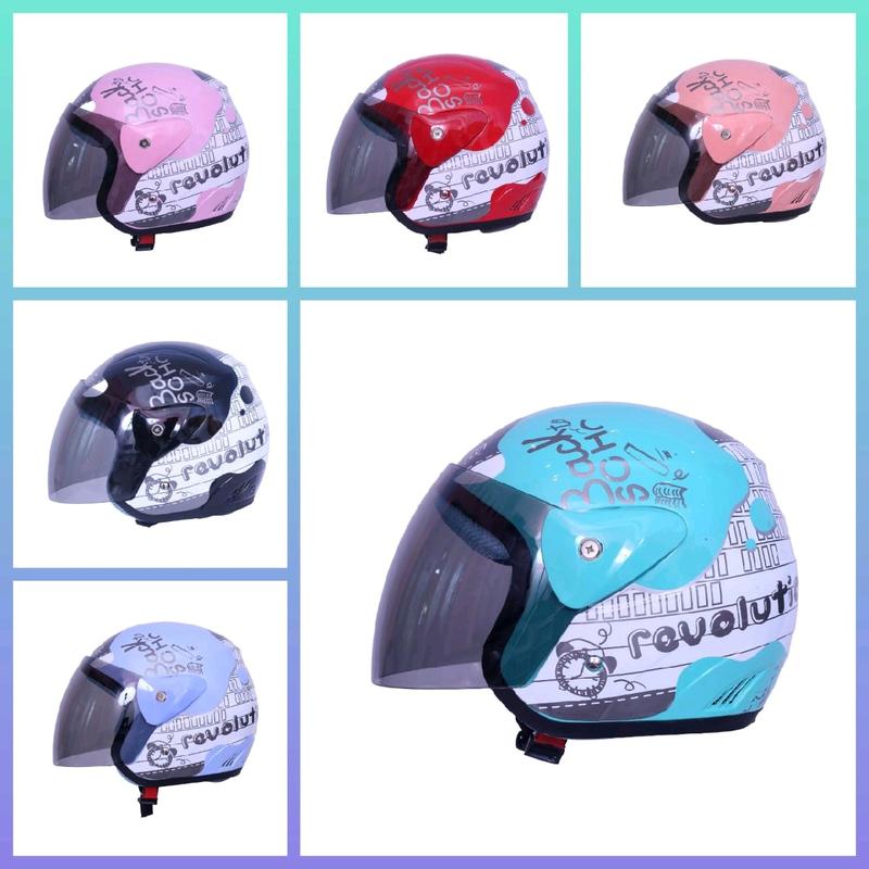 Helm Evo motif note halfface SNI Motorcycle - Shop | Tokopedia