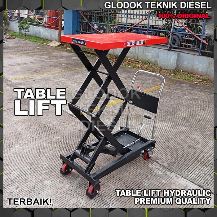 Jual Table Lift Hydraulic 350 KG x 1500 | 1300 | 900 mm HD Scissor Hand ...