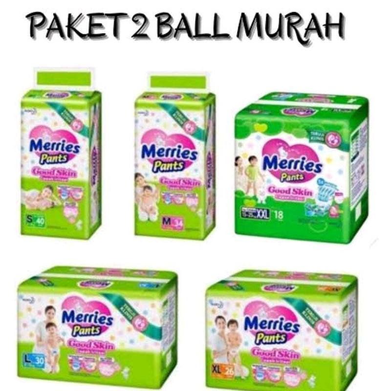 Merries paket hemat 2pack Popok Bayi - Shop | Tokopedia