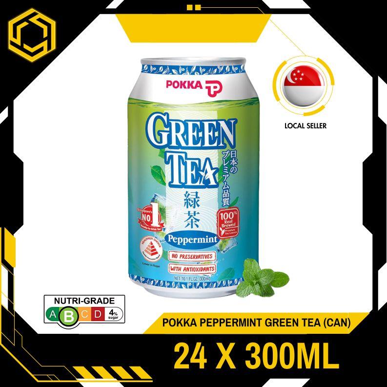 POKKA Peppermint Green Tea 300ML X 24 (CAN) - TikTok Shop Singapore