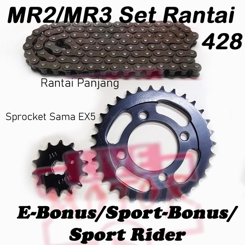 MR2/MR3/E-B0NU5/SPORT-B0NU5/SPORT RIDER Sprocket & Chain Set - TikTok ...