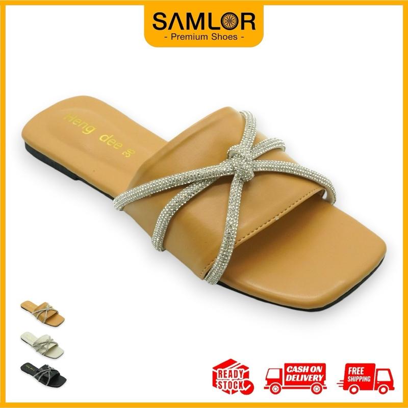 SAMLOR PN-129 SLIPPER BLING BLING SELESA 0.5CM 3COLOR - TikTok Shop ...