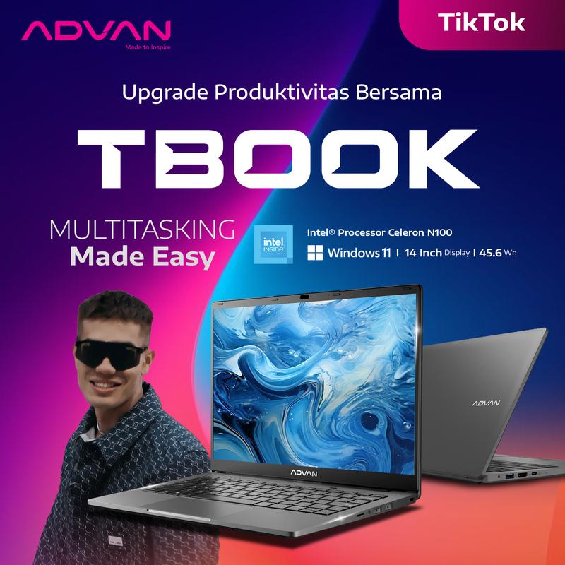 [Exclusive Aisar Khaled] (FREE TAS) ADVAN TBOOK Intel N100 4GB/128GB ...