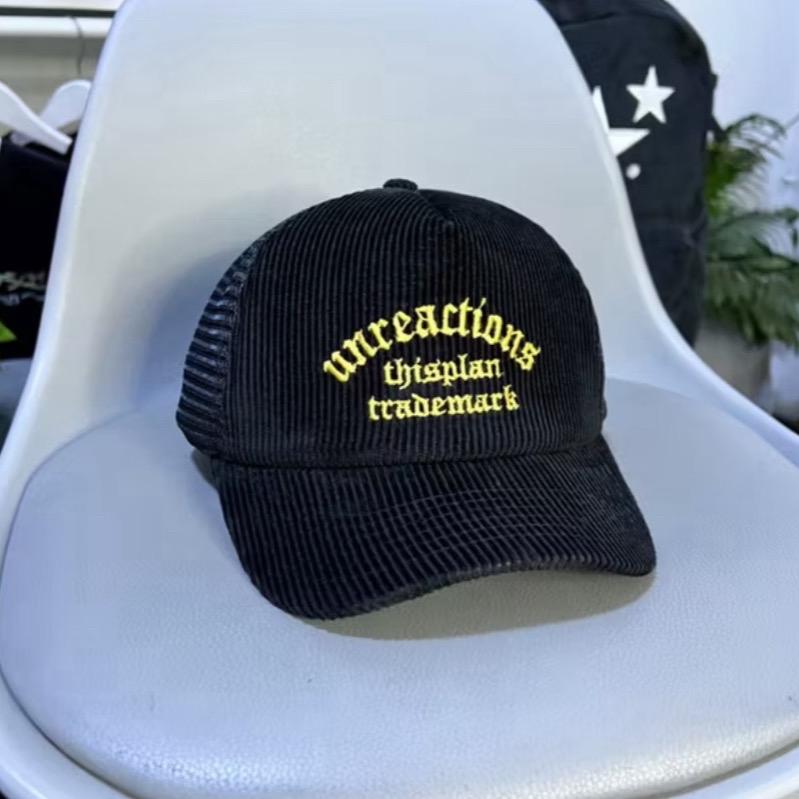 Thisplan Topi Trucker Bahan Corduroy Jaring Logo Unreaction Gaya Unik ...