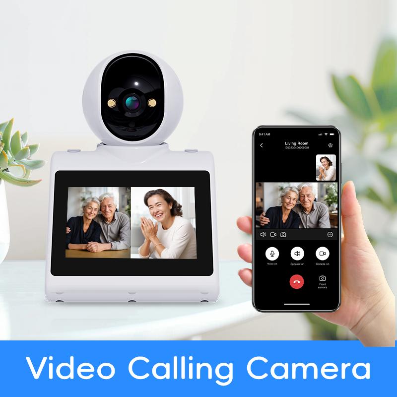 Two way video call home camera, 4.3-inch high-definition screen ...