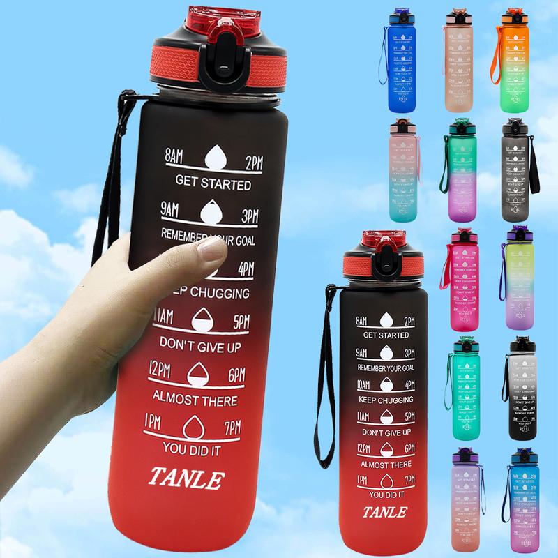 TANLE 1PC-1000ml Botol Air Sukan Luaran, Diperbuat daripada 100% ...