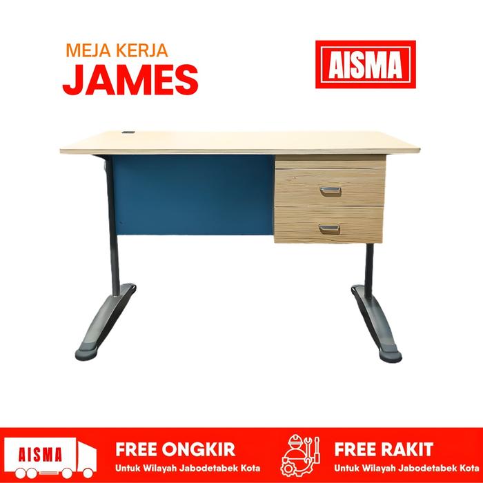 Jual AISMA James - Meja Kerja / Guru / Kantor - Meja MDF 25mm Rangka ...