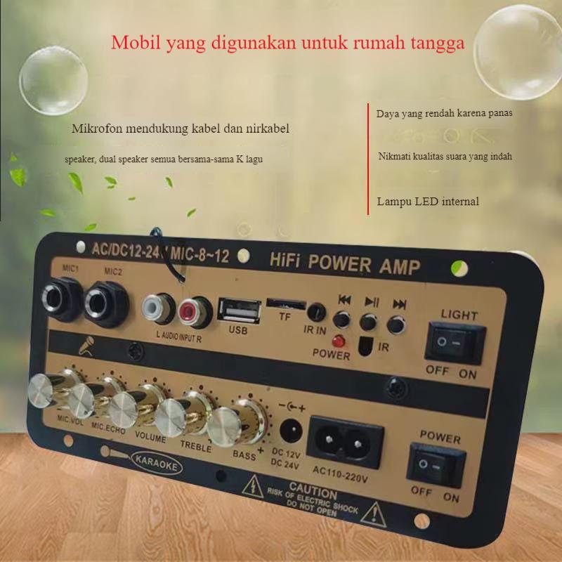 COD Karaoke Power Amplifier AC/DC12-24 MIDI8-12 HiFi/2025 New Gold D300 ...