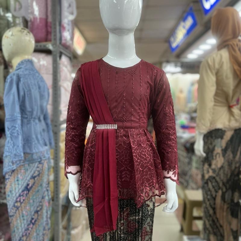 PROMO!!!Setelan kebaya anak selendang/kebaya wisuda anak lucu/kebaya anak murah lucu/kebaya anak ...