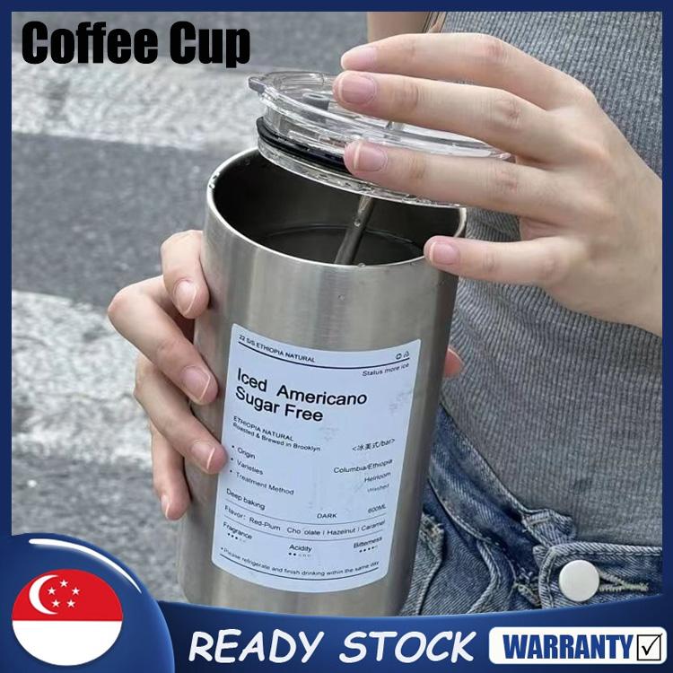 SG [READY STOCK] Stainless Steel Coffee Cup Water Bottles Direct ...
