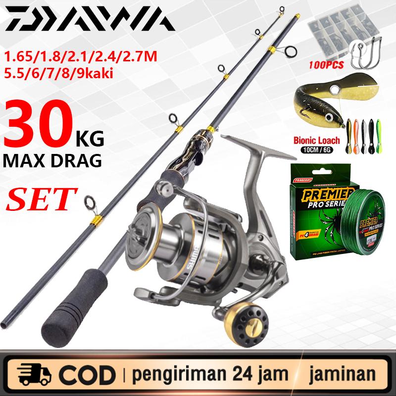 Set Pancing JAPAN DAIWA dengan Gulungan Pancing Logam 1000-7000 ...