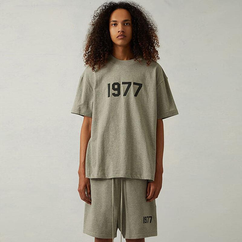 FOG ESSENTIALS FEAR OF GOD 1977 Tee Iron Color Best - TikTok Shop ...