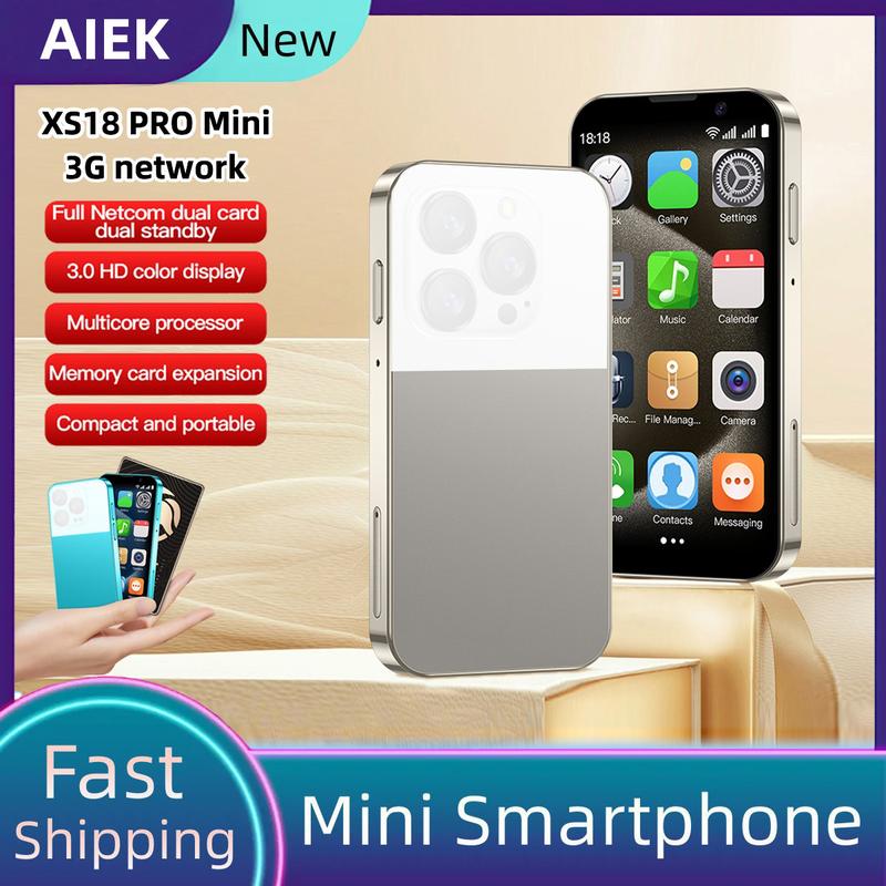 Telefon Pintar Mini, AIEK XS18 PRO, 3G, Teras Empat, Skrin H - TikTok ...