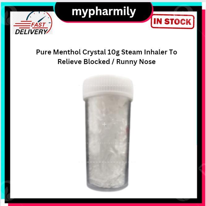 Pure Menthol Crystal 10g Steam Inhaler To Relieve Blocked / Runny ...