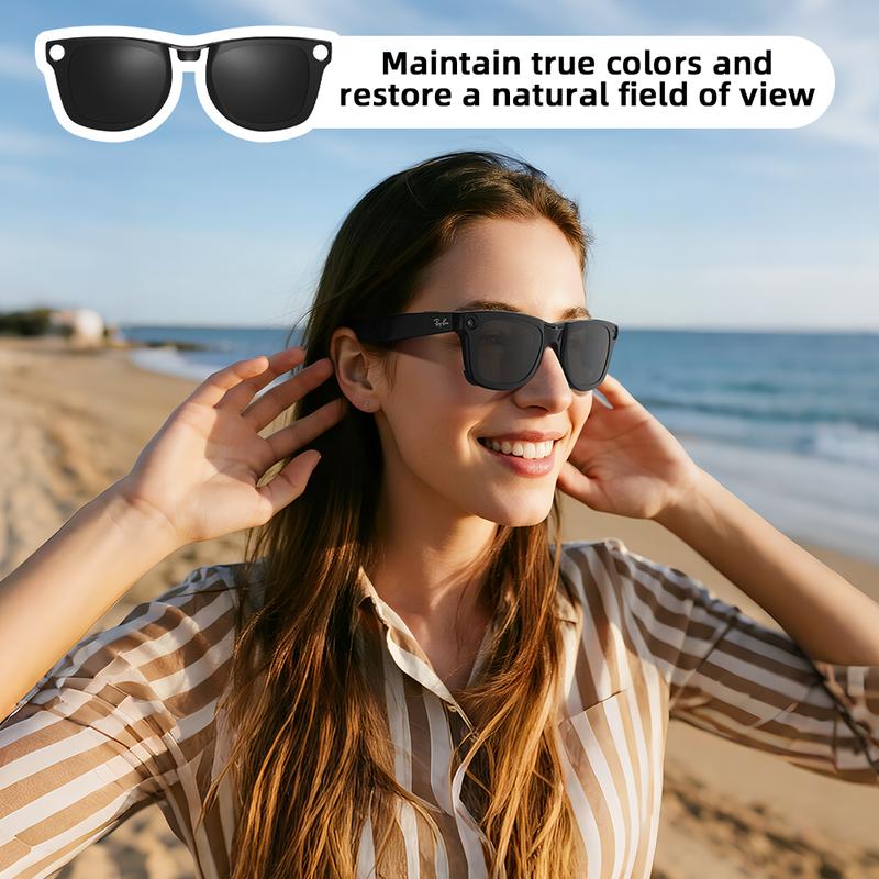 HIBLOKS Polarized Glasses Clip For Ray-Ban Meta Wayfarer RW4006/RW4008 ...